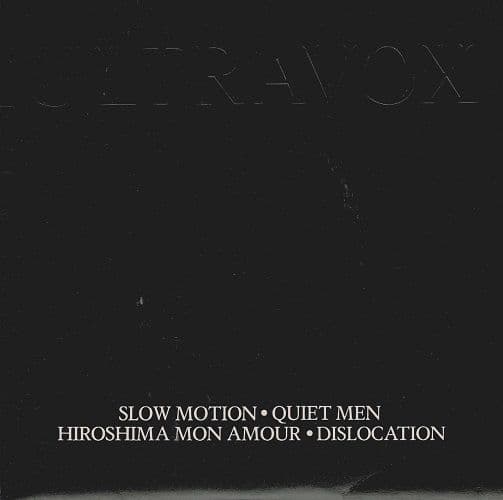 ULTRAVOX Slow Motion Vinyl Record 7 Inch Chrysalis 1981 Double Pack
