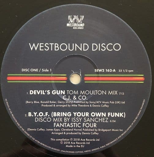 Westbound Disco Vinyl Record LP Westbound 2018