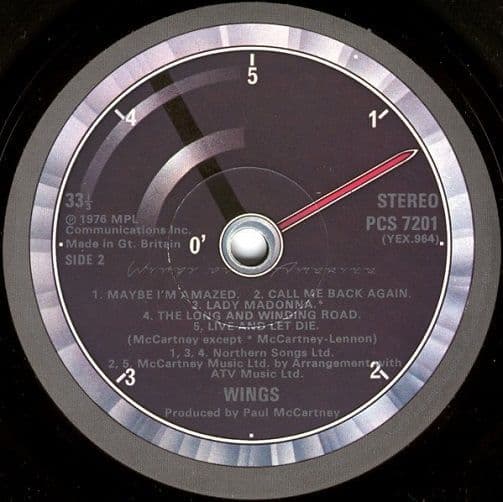 WINGS PAUL McCARTNEY Wings Over America Vinyl Record LP MPL 1976