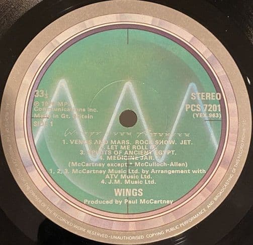 WINGS PAUL McCARTNEY Wings Over America Vinyl Record LP MPL 1976