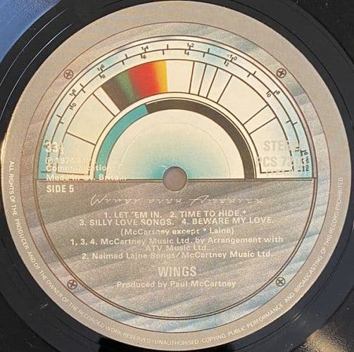 WINGS PAUL McCARTNEY Wings Over America Vinyl Record LP MPL 1976