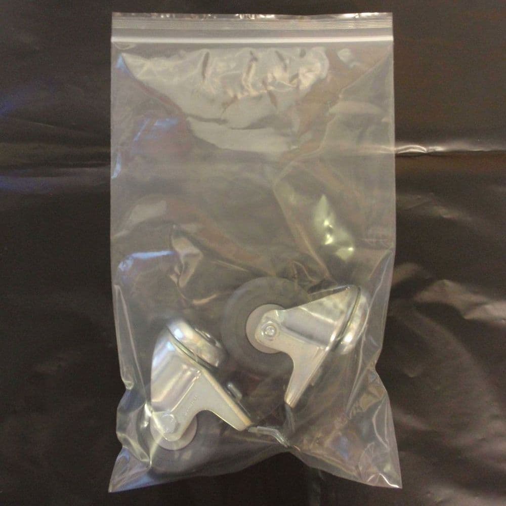 Heavy Duty Clear Resealable Bags - Packs of 100, 7 sizes