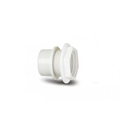 1 1/2 inch - 40mm Solvent Weld Straight Tank Connector - Plumbers Mate Ltd