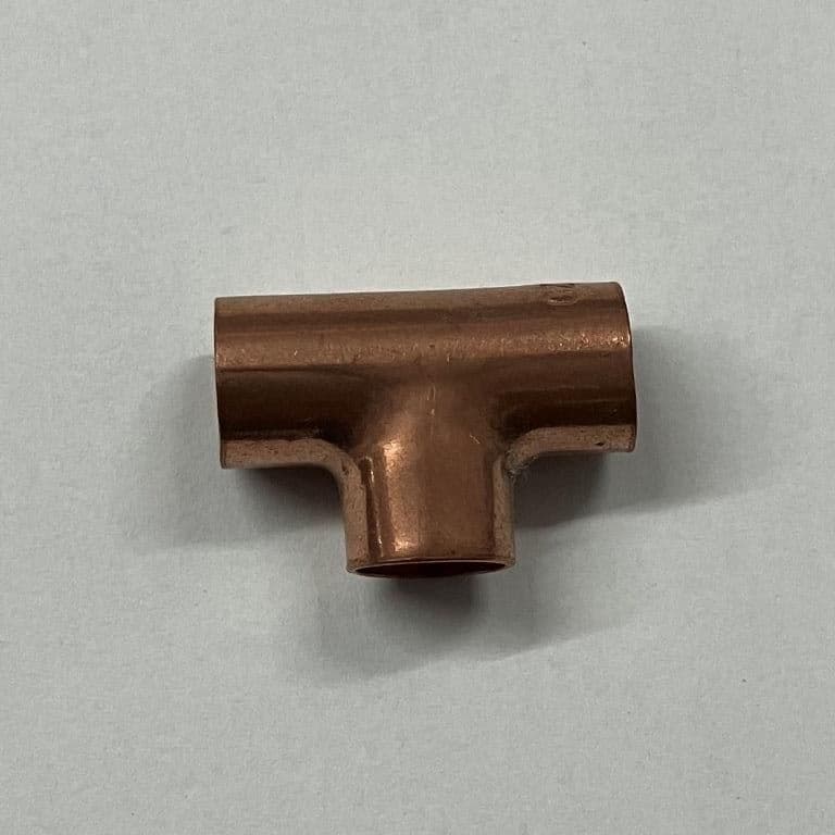 10mm End Feed Equal Copper Tee - 26241000 - Plumbers Mate Ltd