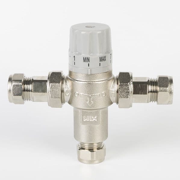 15mm Compact Thermostatic Mixing / Blending Valve - 07002401 - Plumbers ...