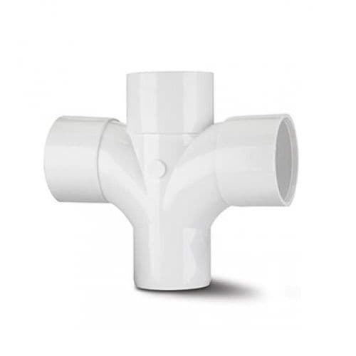 2 inch - 50mm Solvent Weld Swept Cross Tee