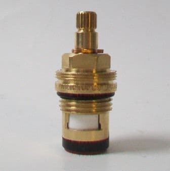 20 Spline Brass 1/2 Ceramic Tap Insert Valve Hot - 62002369 - Plumbers ...