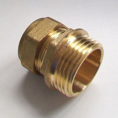 22mm - 1 Inch Brass Compression Male Iron to Copper - 24422201 ...