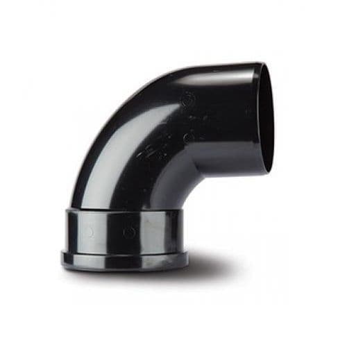 3 inch / 82mm Soil Bend Single Socket Spigot Elbow - Black - 43ASB309 ...