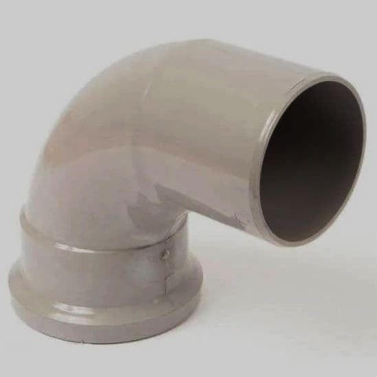 3 inch / 82mm Soil Bend Single Socket Spigot Elbow - Grey - 46ASB309 ...