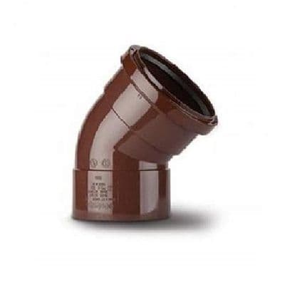 4 inch / 110mm Double Socket Offset Bend 135 - Brown - 44SB1403 ...