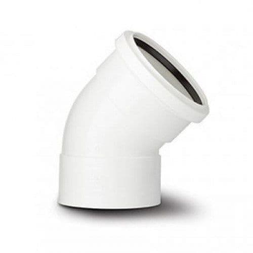 4 inch / 110mm Double Socket Offset Bend 135 - White - 47BSB403 ...