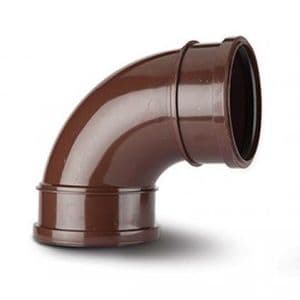 4 inch / 110mm Soil Pipe Double Socket Bend - Brown - 44BSB417 ...