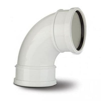 4 inch / 110mm Soil Pipe Double Socket Bend - White - 47BSB417 ...