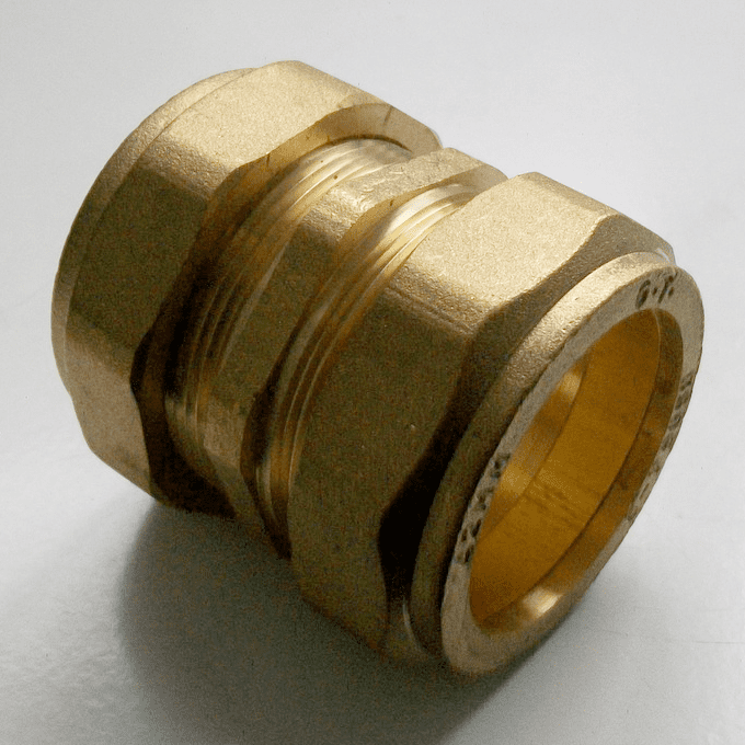 42mm Brass Compression Slip Coupling - 24902197 - Plumbers Mate Ltd