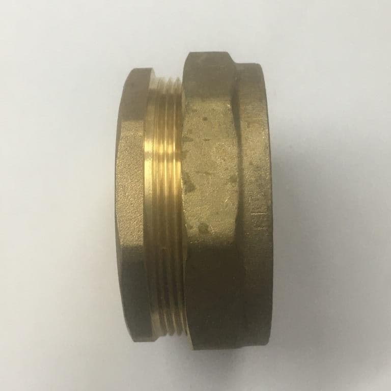 54mm Brass Compression Pipe Stop End Cap - 24375400 - Plumbers Mate Ltd