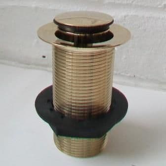 Basin Click Clack Clicker Waste Unslotted Gold Effect - 74000493 ...