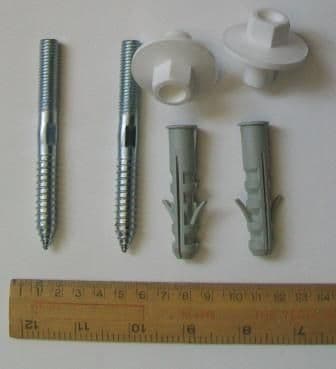 Basin Wall Mounting Bolt Fixing Kit 10mm x 120mm - 30000994