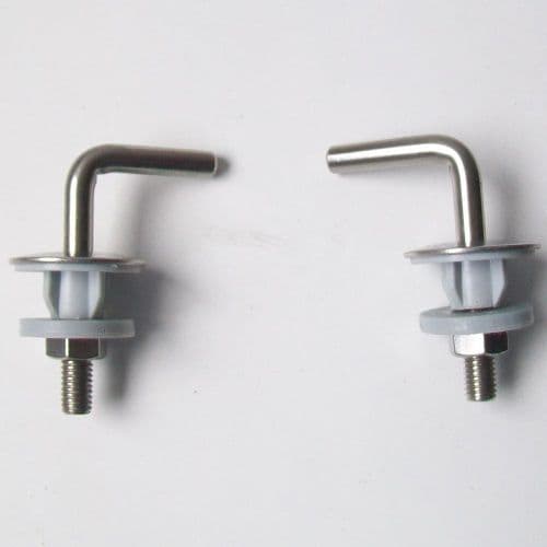 Bottom Fix Stainless Steel L Shape Toilet Seat Brackets - 03065754 ...