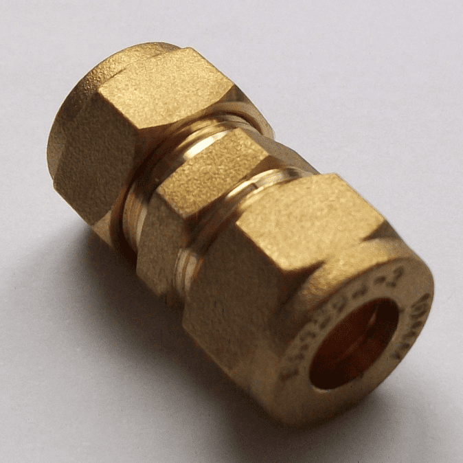 Brass Compression Straight Microbore Connector 10mm - 24401000 ...