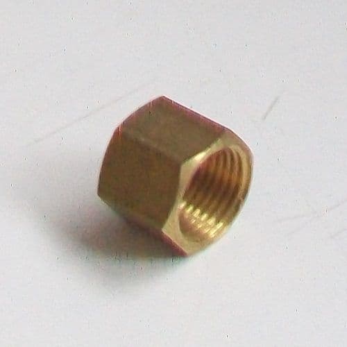 Brass Foundry - Female Thread Cap 1/8 inch - 07000451 - Plumbers Mate Ltd