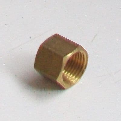 Brass Foundry - Female Thread Cap 1/8 inch - 07000451 - Plumbers Mate Ltd