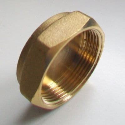 Brass Foundry - Female Thread Cap 1 1/2 inch - 07000510 - Plumbers Mate Ltd