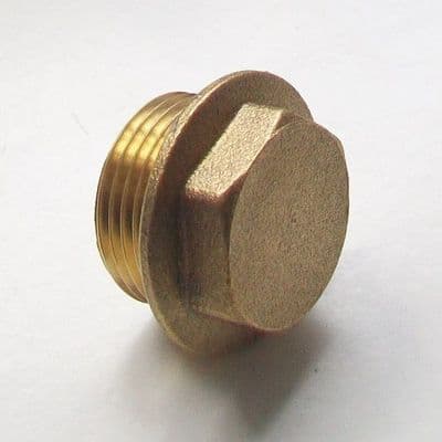 Brass Foundry - Male Threaded Plug 3/4 inch - 07000620 - Plumbers Mate Ltd