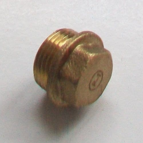 Brass Foundry - Male Threaded Plug 3/8 inch - 07000600 - Plumbers Mate Ltd