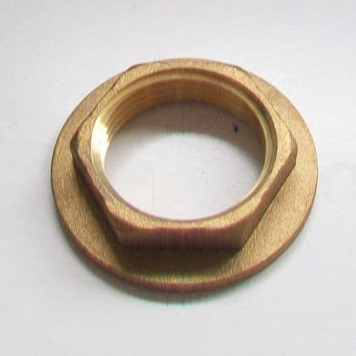 Brass Wide Flange Back Nut 1 inch BSP - 07000310 - Plumbers Mate Ltd