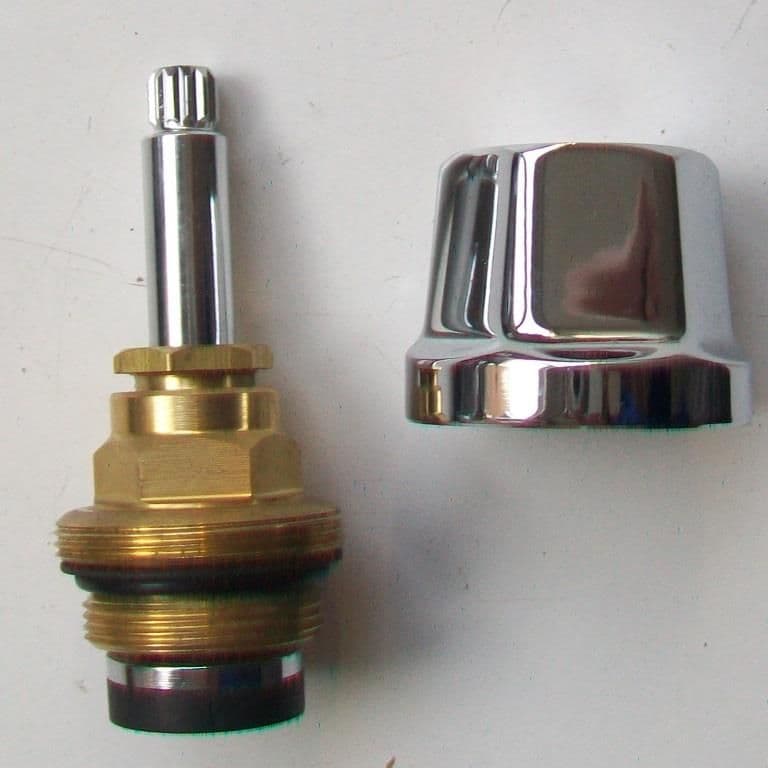 Bristan 3/4 BS1010 Long Stem Cross Top Tap Valve 12 Spline - 62013585 ...