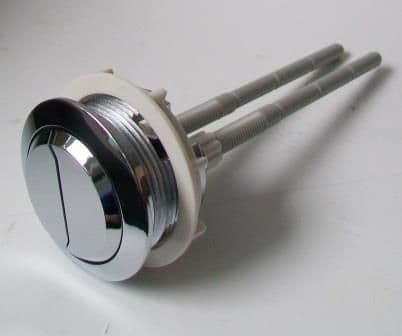 Chrome 48mm Dual Flush Cistern Pushrod Button - 08001280 - Plumbers ...