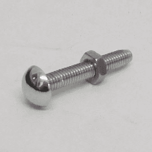 Chrome Domed Chain Hole Blank Stopper - 74000481 - Plumbers Mate Ltd