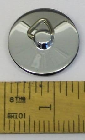 Chrome Metal Plug for Bathroom Basins 1.1/2 - Plumbers Mate Ltd