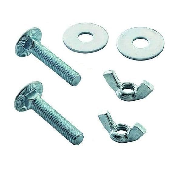 Close Coupling Plate Replacement Wing Nut and Bolt Kit - Plumbers Mate Ltd
