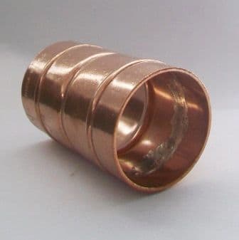 Copper Solder Ring 15mm Pipe Slip Coupling - 28011501 - Plumbers Mate Ltd