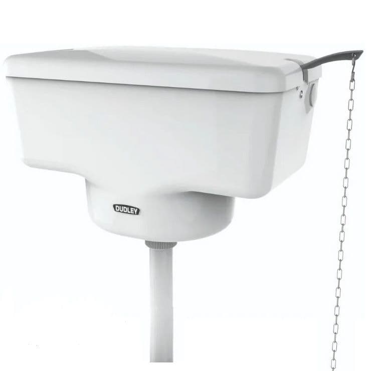 Dudley Well Bottom Turbo Tri-Well High Level Cistern White - Plumbers ...