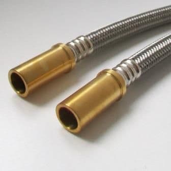 Flexible Monobloc Tap Tails with 15mm Spigot M10 - M12 300mm - Plumbers ...