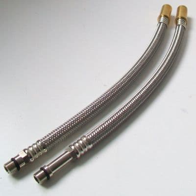 Flexible Monobloc Tap Tails with 15mm Spigot M10 - M12 300mm - Plumbers ...