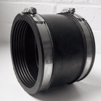 Flexible Rubber 4" 110mm Soil Pipe Connector 100mm-115mm - 54000440 ...