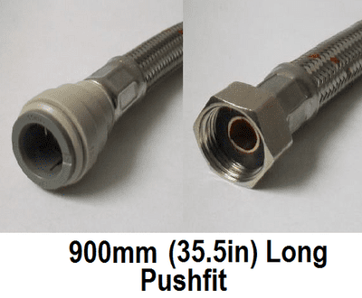 Flexible Tap Connector Long 15mm Pushfit 900mm - 54000566 - Plumbers ...