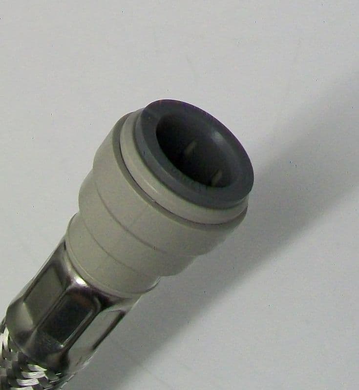 Flexible Toilet Inlet Connector Short 15mm Pushfit with Valve ...