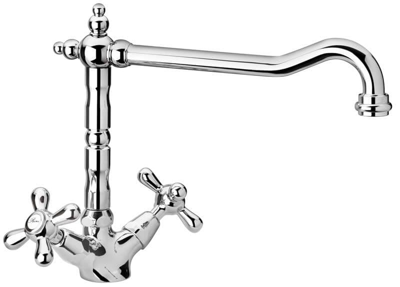 French Classic Style Chrome Sink Mixer Tap - 62013586 - Plumbers Mate Ltd