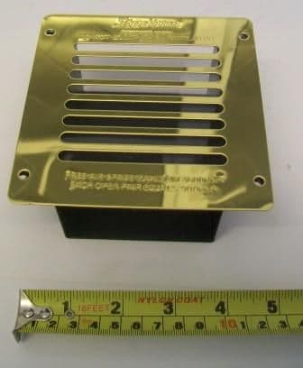 Fuel Effect Gas Fires - Small Floor Vent - Brass