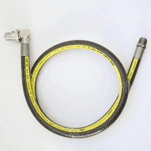 Gas Cooker Hose Angled Bayonet 1.25 Metre - Plumbers Mate Ltd