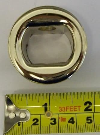 Gold Effect Back Plate for Round Cistern Levers - Plumbers Mate Ltd