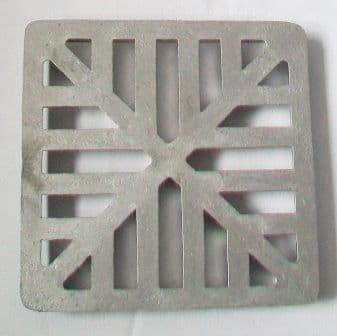 Heavy Duty Aluminium Square Gully Top 207mm - 45UG5430 - Plumbers Mate Ltd