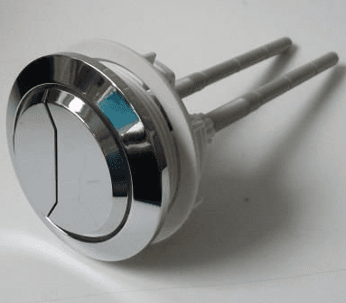 Large 58mm Chrome Dual Flush Push Rod Button - 08001279 - Plumbers Mate Ltd