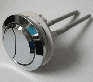 Large 58mm Chrome Dual Flush Push Rod Button - 08001279 - Plumbers Mate Ltd