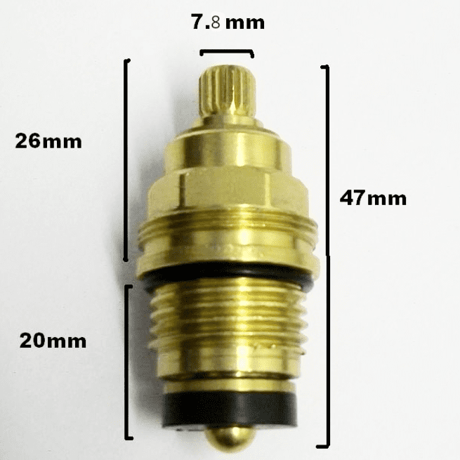 Liberty 1/2 Brass Tap Insert Valve Washered - 62002370 - Plumbers Mate Ltd